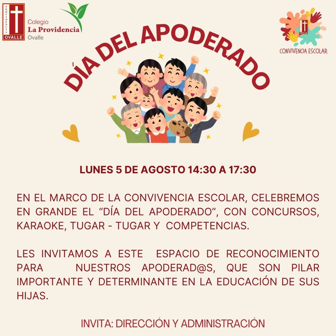 Invitación a Celebrar el Día del Apoderado - Colegio La Providencia
